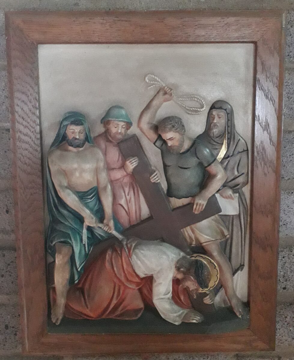 Ninth Station: Jesus falls a third time - Christ The King Catholic Church